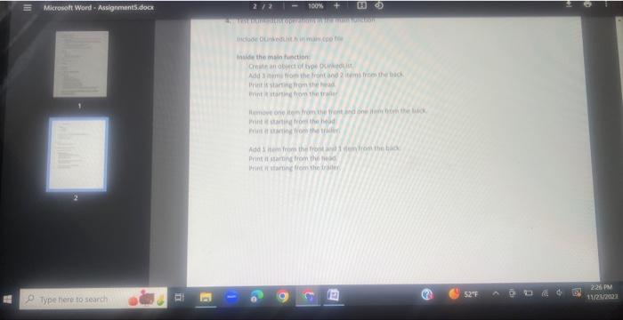 Solved Assignment 5 Write A Program In Ch That Implements 8503