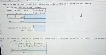 Solved Compute the multifactor productivity figures for | Chegg.com