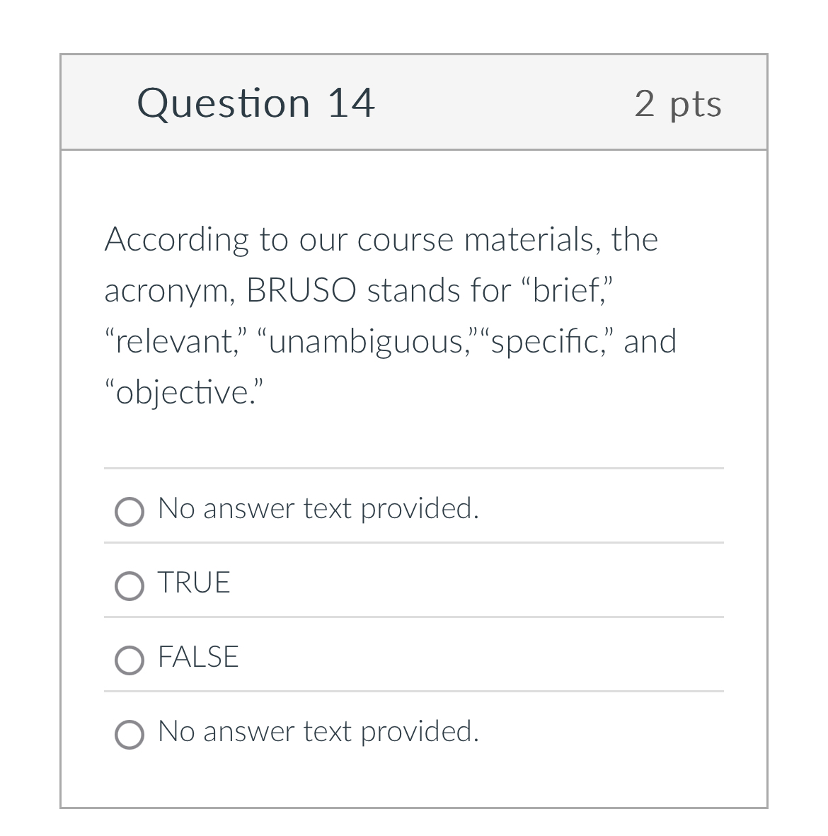 Solved Question 142 ﻿ptsAccording to our course materials, | Chegg.com