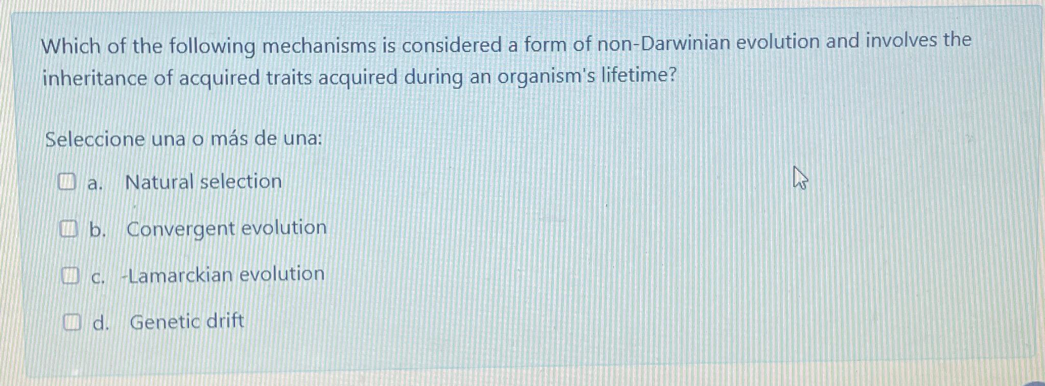 Solved Which of the following mechanisms is considered a | Chegg.com