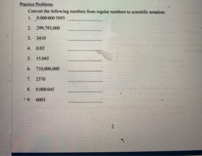Solved Practice Problems Convert the following numbers from | Chegg.com