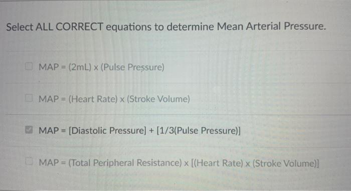 Solved Select ALL CORRECT equations to determine Mean | Chegg.com