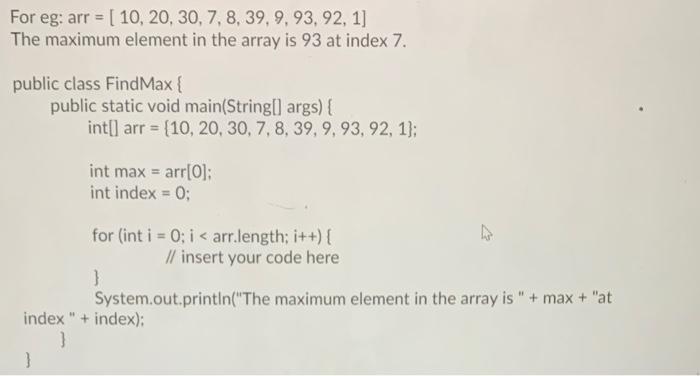 Solved Given an array arr which stores 10 unique integers. | Chegg.com