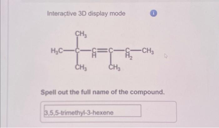 Solved Interactive 3D display mode Spell out the full name | Chegg.com