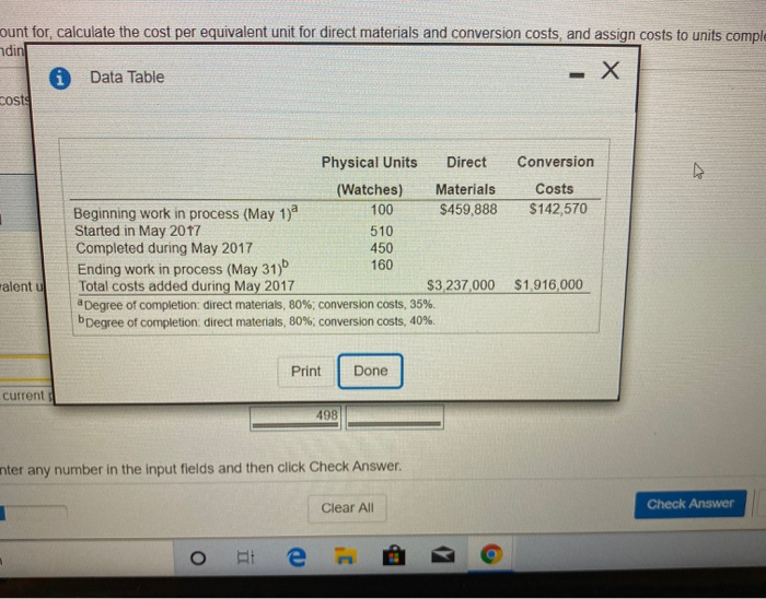 Solved ount for, calculate the cost per equivalent unit for | Chegg.com