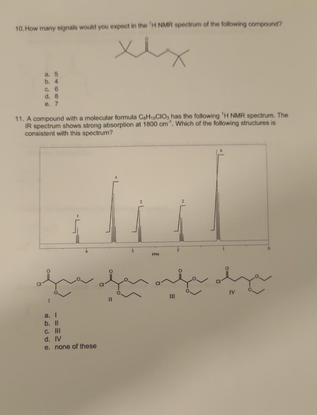 Solved 5. Which of the following bonds is IR-inactive? a. I | Chegg.com