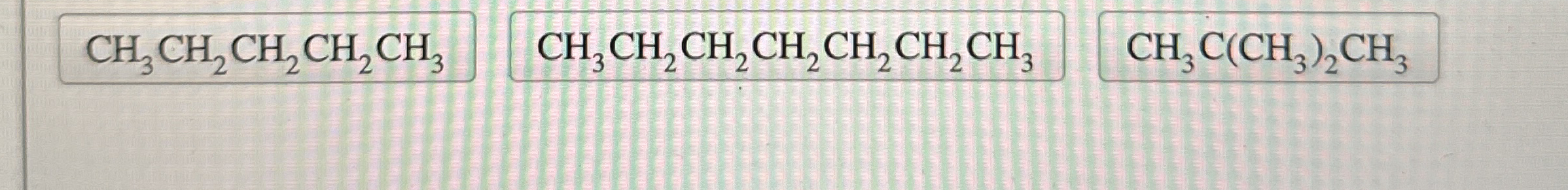 Solved Arange molecules by strength of the london dispersion | Chegg.com