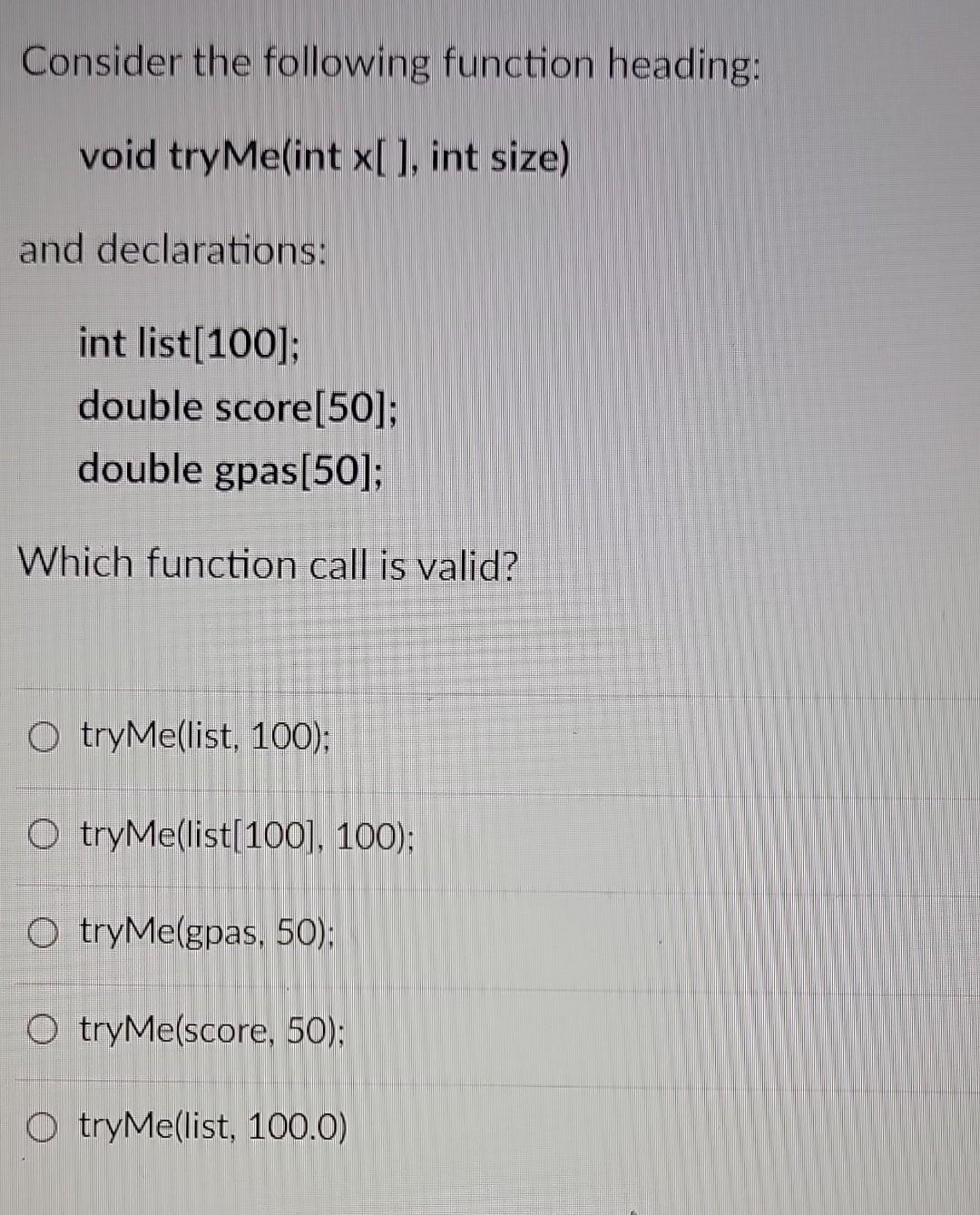 Solved Which of the choices make the following statement | Chegg.com