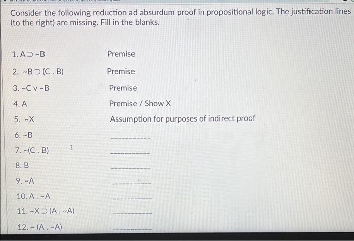 Consider the following reduction ad absurdum proof in | Chegg.com