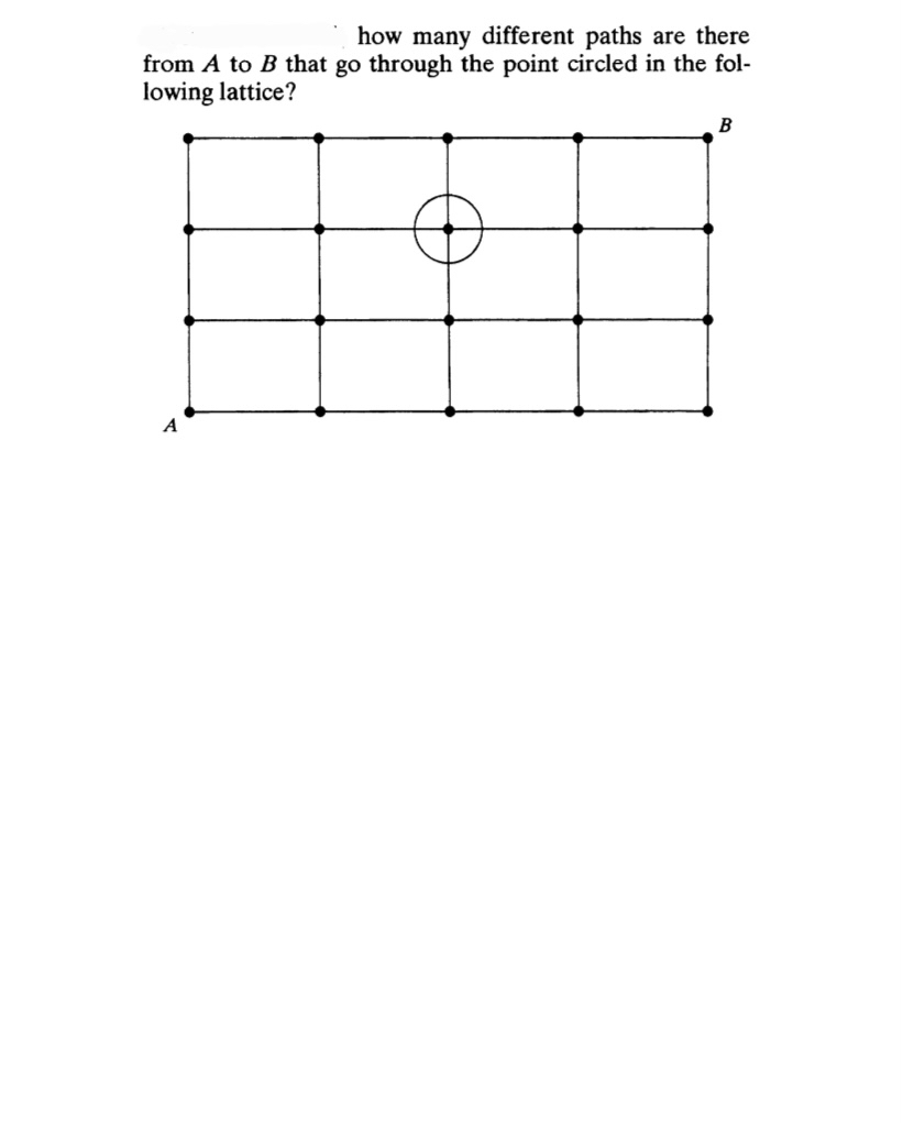 Solved how many different paths are there from A ﻿to B ﻿that | Chegg.com
