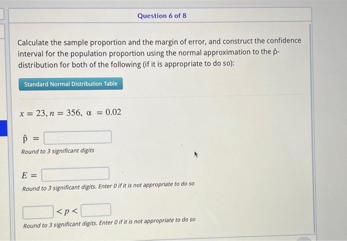 Calculate the sample proportion and the margin of | Chegg.com