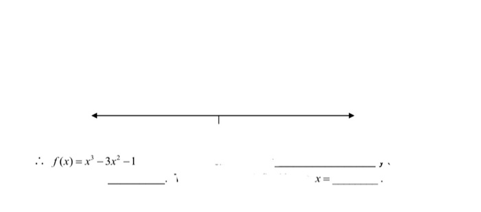 Solved Consider the function f (x) = x^3 - 3x^2 - 1 to | Chegg.com