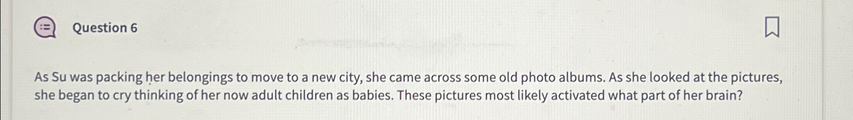 Solved Question 6As Su was packing her belongings to move to | Chegg.com