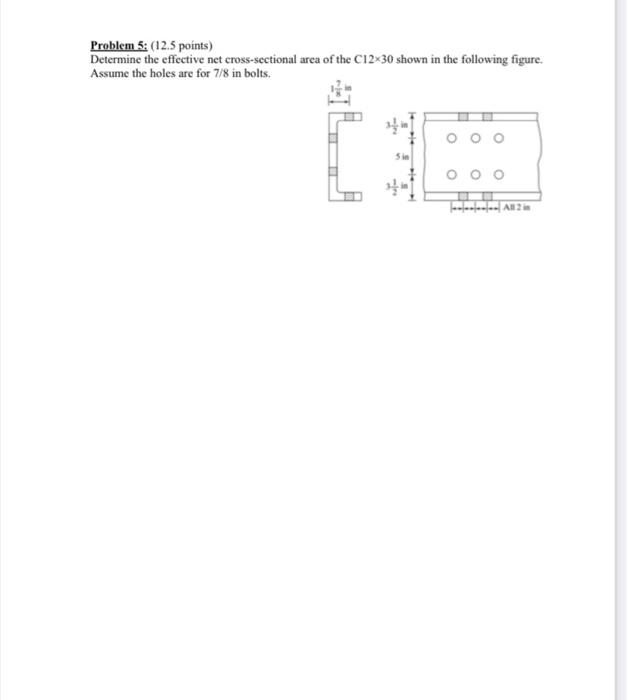 Solved Problem 5: (12.5 points) Determine the effective net | Chegg.com