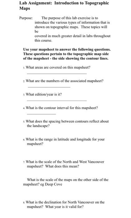 Lab 1: An Introduction To Topographic Maps – YLEAV