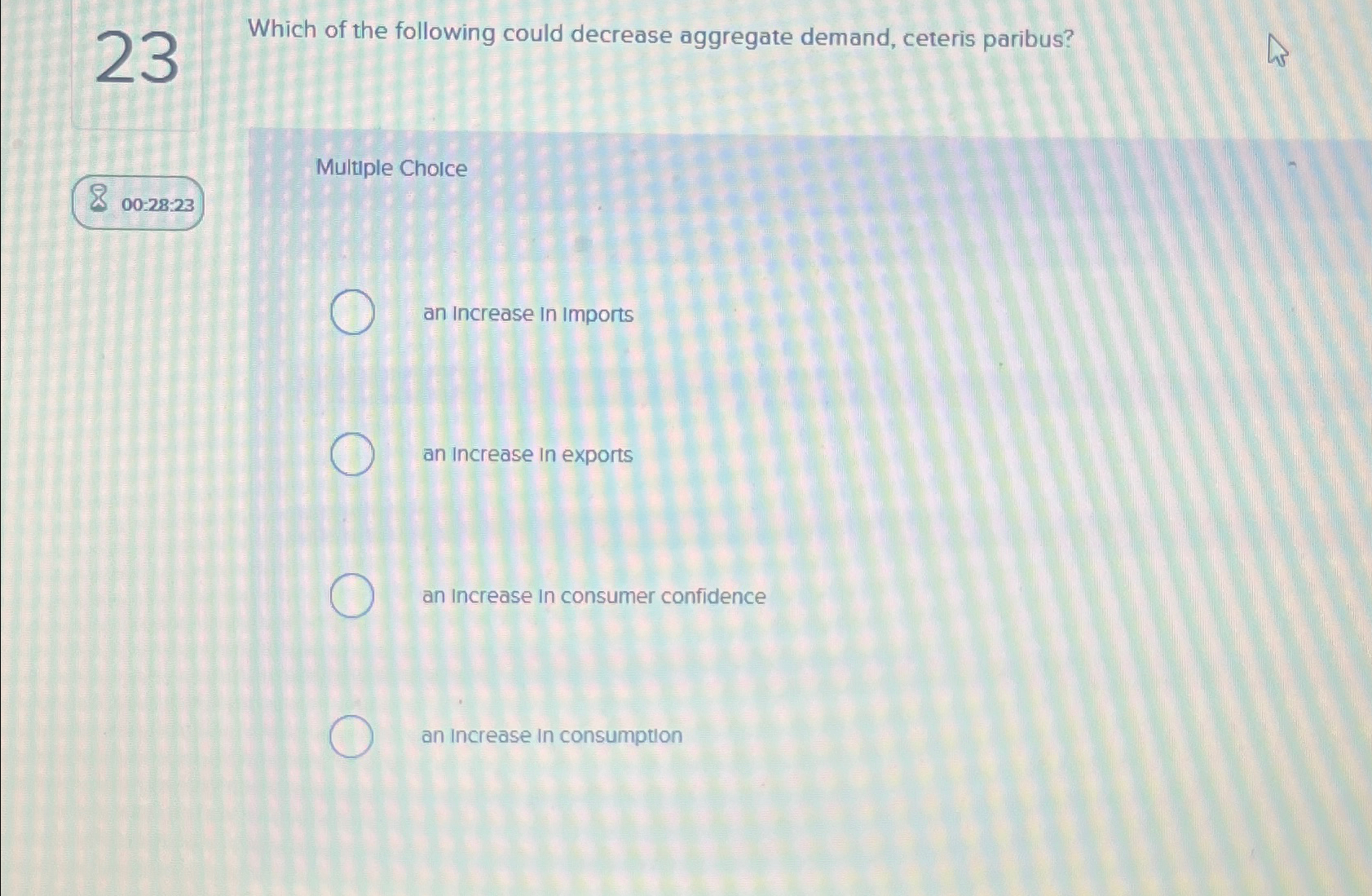 Solved 23Which of the following could decrease aggregate | Chegg.com