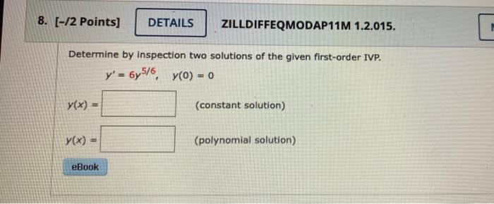 Solved 8. [-12 Points) DETAILS ZILLDIFFEQMODAP11M 1.2.015. | Chegg.com Solved 8. [-12 Points) DETAILS ZILLDIFFEQMODAP11M 1.2.015. | Chegg.com