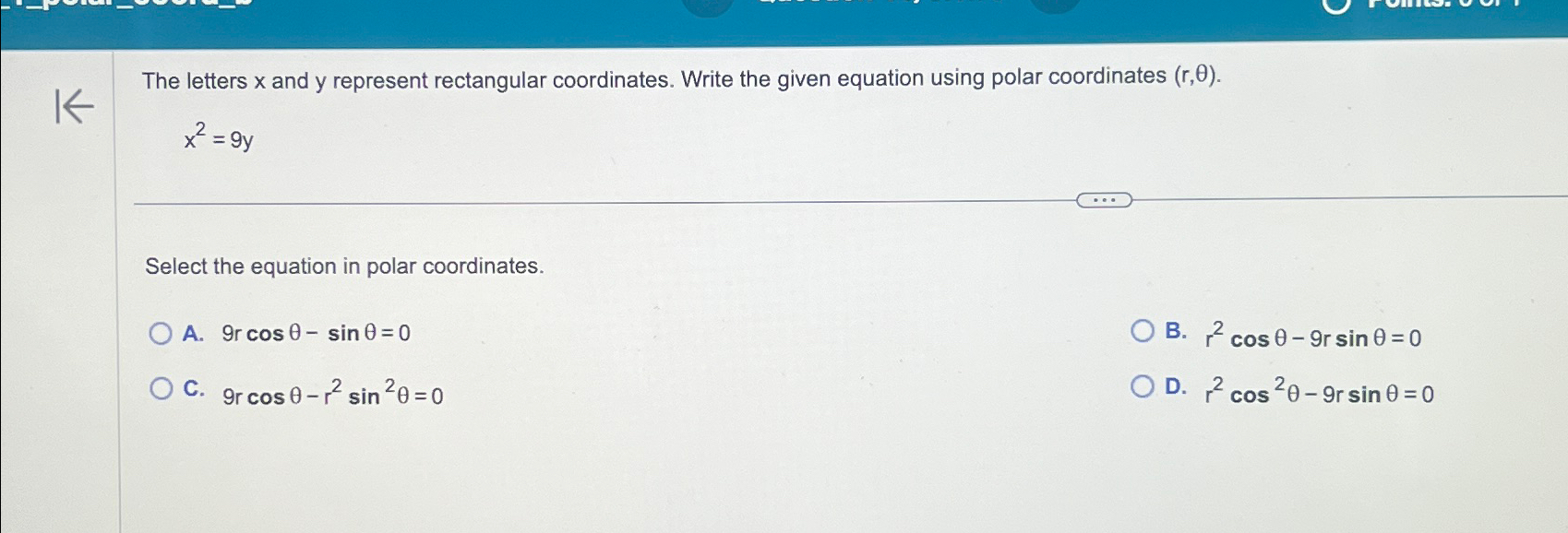 Solved The letters x ﻿and y ﻿represent rectangular | Chegg.com