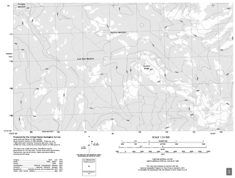 Solved Study the portion of the quadrangle map shown in | Chegg.com