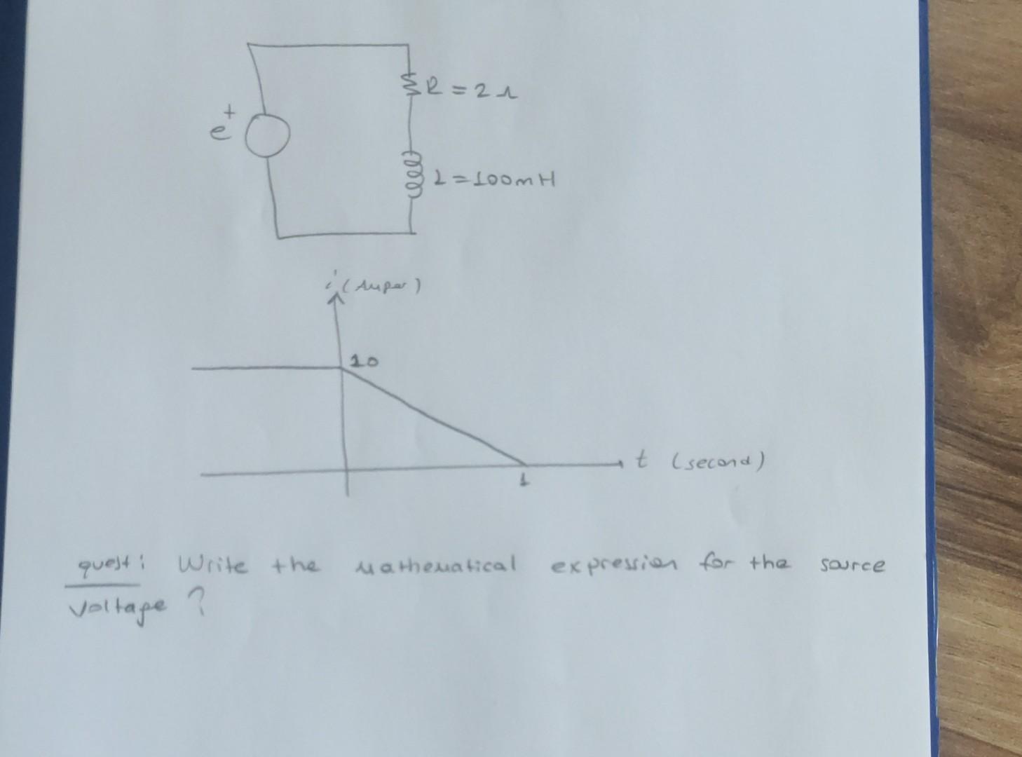 Solved quest: Write the uatheuatical expressien for the | Chegg.com