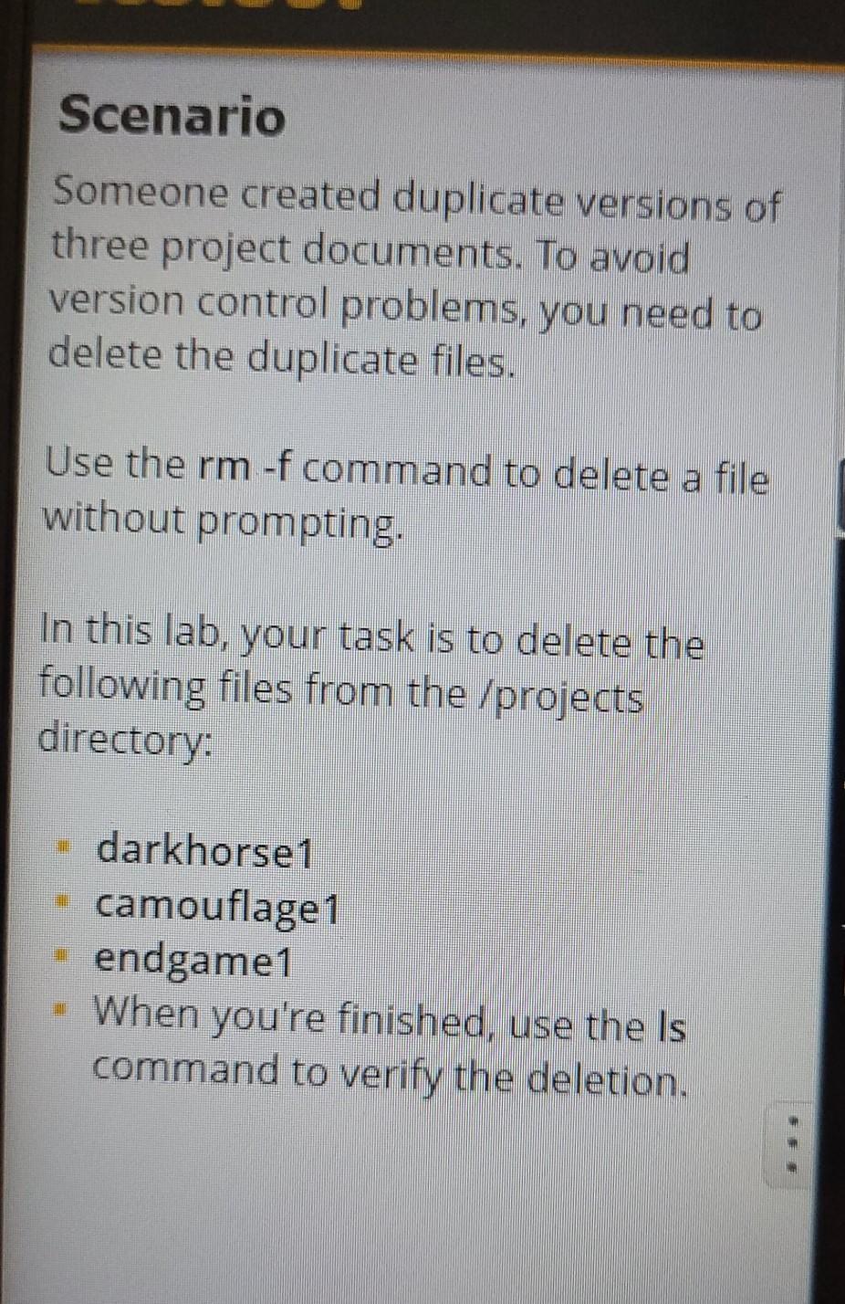 Solved Scenario Someone created duplicate versions of three | Chegg.com