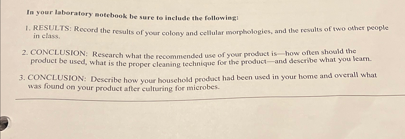 Solved In your laboratory notebook be sure to include the | Chegg.com