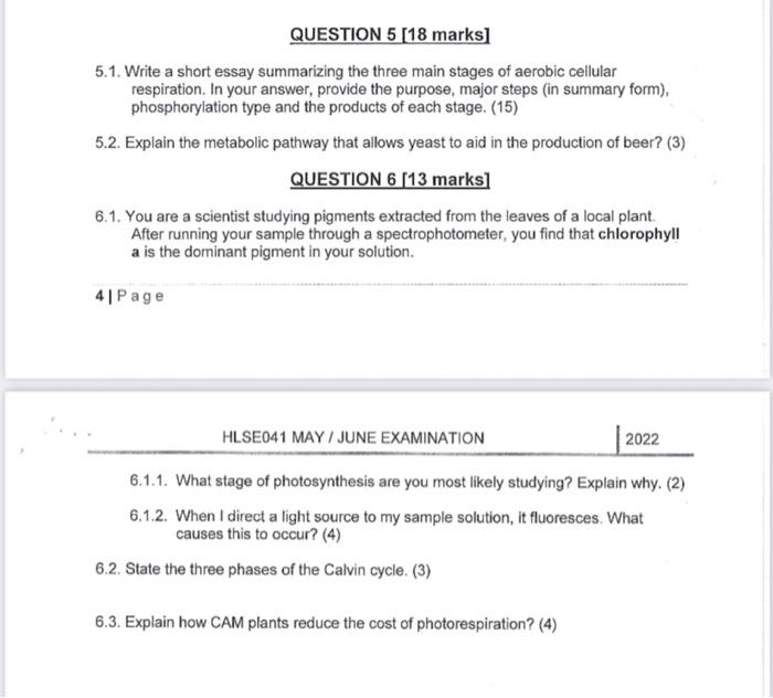 Solved 5.1. Write a short essay summarizing the three main | Chegg.com