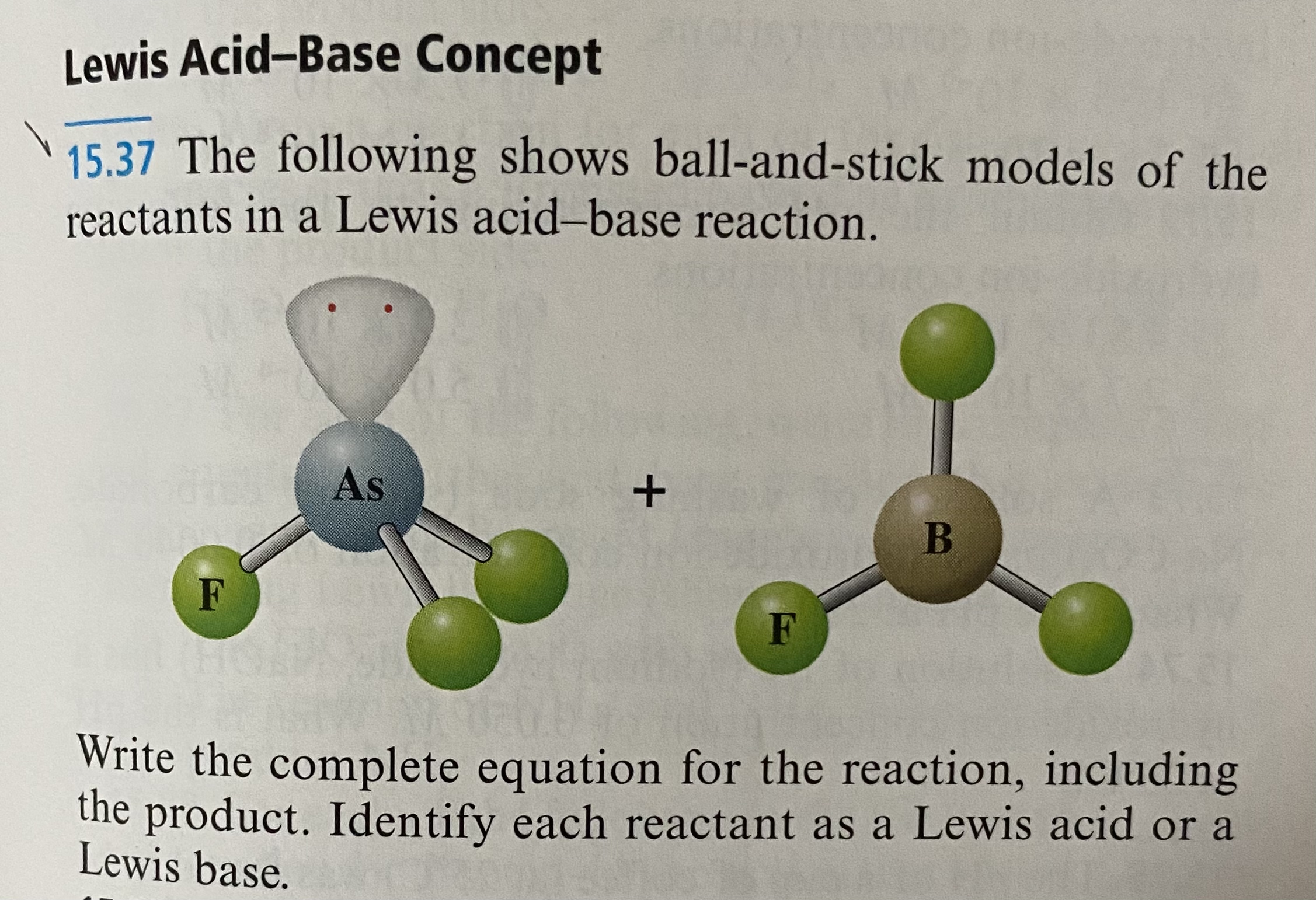Solved How to solve Lewis Acid-Base Concept15.37 ﻿The | Chegg.com