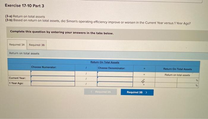 Solved Exercise 17-10 Analyzing efficiency and profitability | Chegg.com