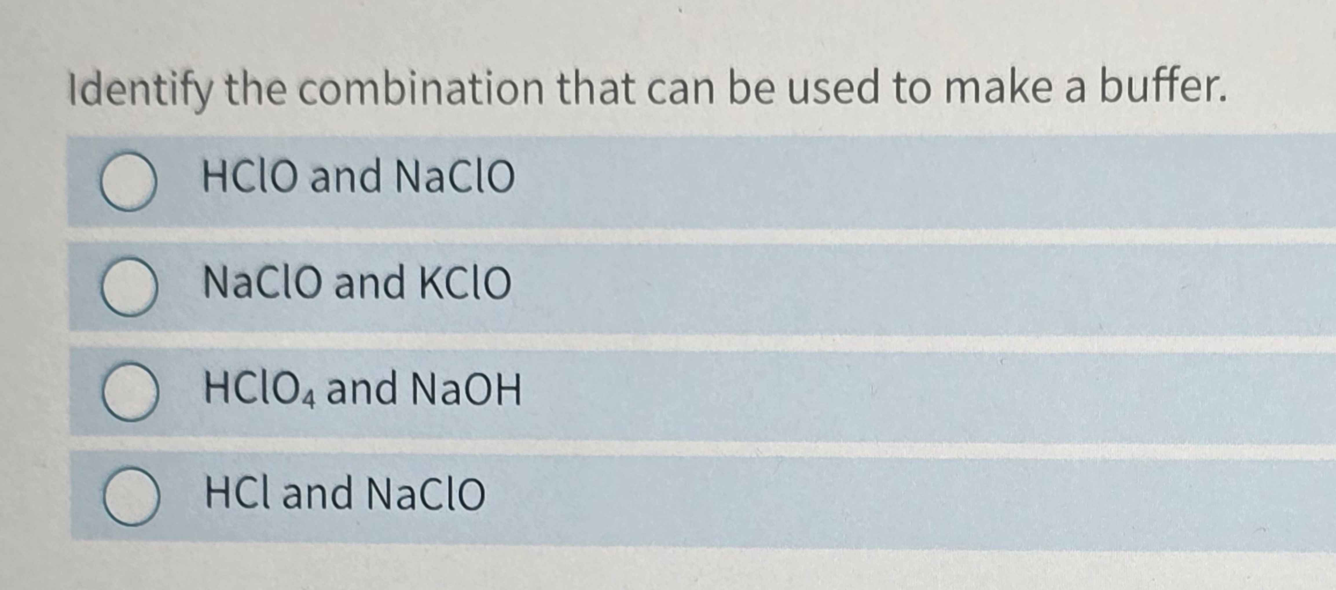 Solved Identify the combination that can be used to make a | Chegg.com