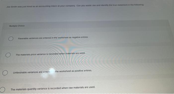 Solved Joo Smath was just hived as an accounting intem int | Chegg.com