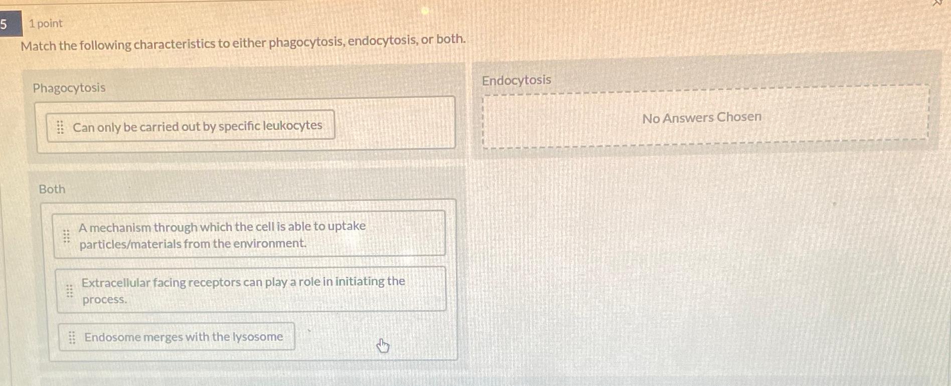 Solved 51 ﻿pointMatch the following characteristics to | Chegg.com