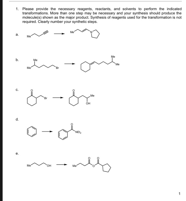 Solved: Please Provide The Necessary Reagents, Reactants, ... | Chegg.com Solved: Please Provide The Necessary Reagents, Reactants, ... | Chegg.com
