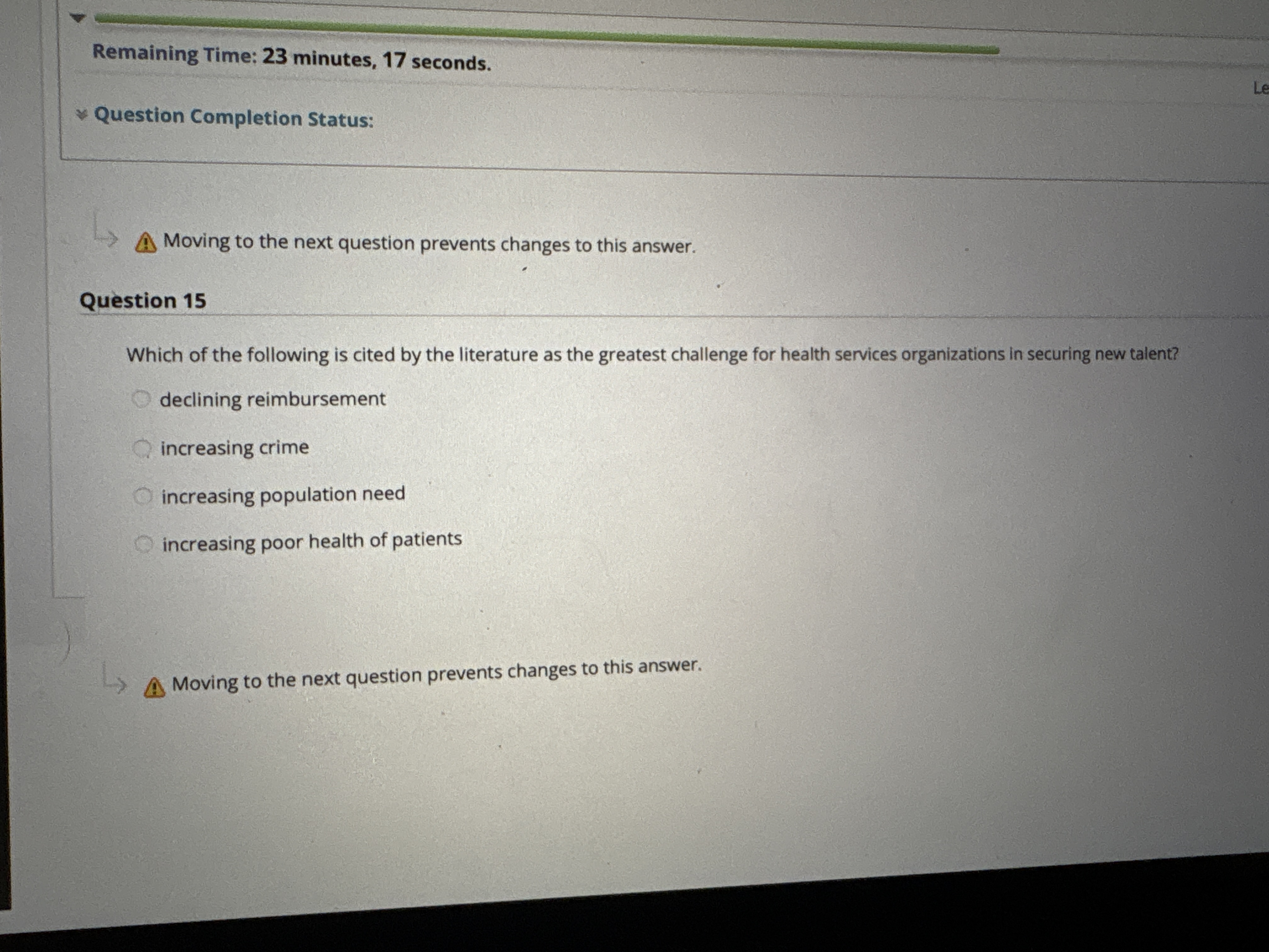 Solved Question 15Which of the following is cited by the | Chegg.com