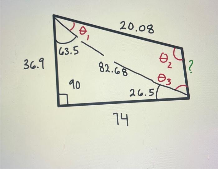 Solved please find the unknown length with the green | Chegg.com Solved please find the unknown length with the green | Chegg.com