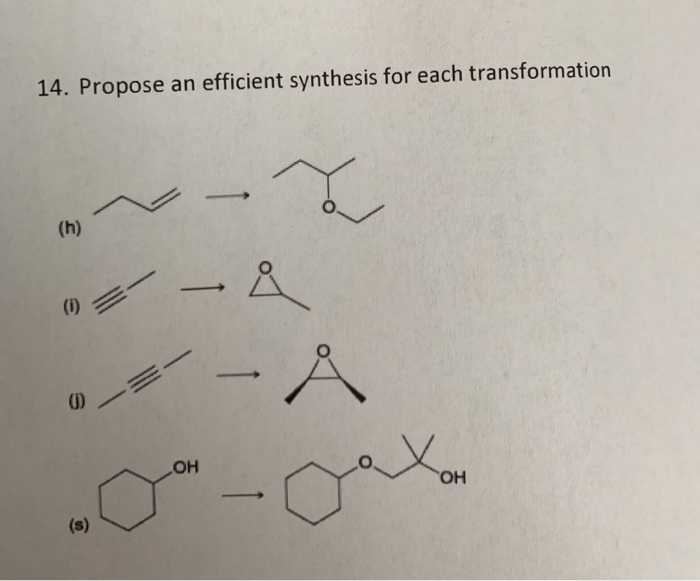 Solved 14. Propose an efficient synthesis for each | Chegg.com
