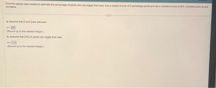 Solved Find the sample size needed to estimate the | Chegg.com