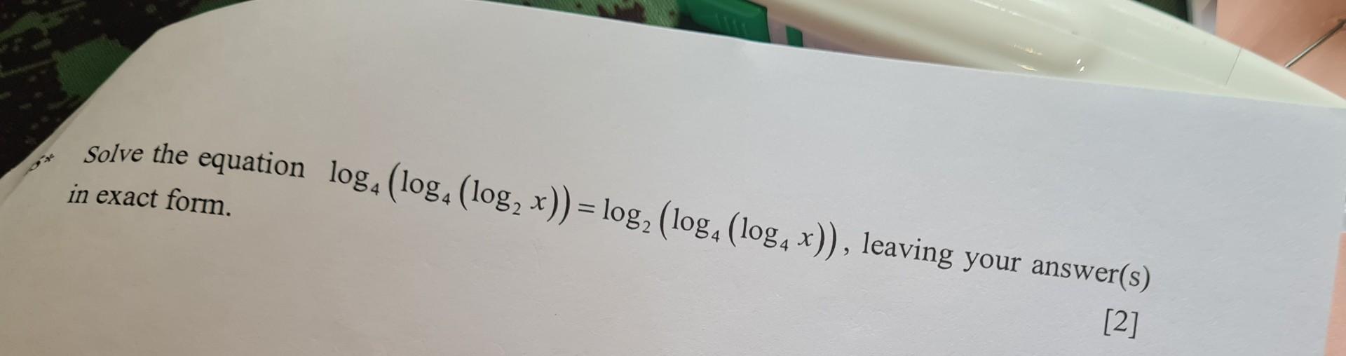 Solved Solve the equation | Chegg.com