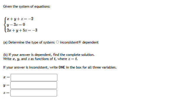 Solved Given the system of | Chegg.com
