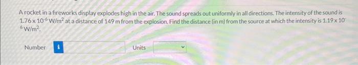 Solved A rocket in a fireworks display explodes high in the | Chegg.com