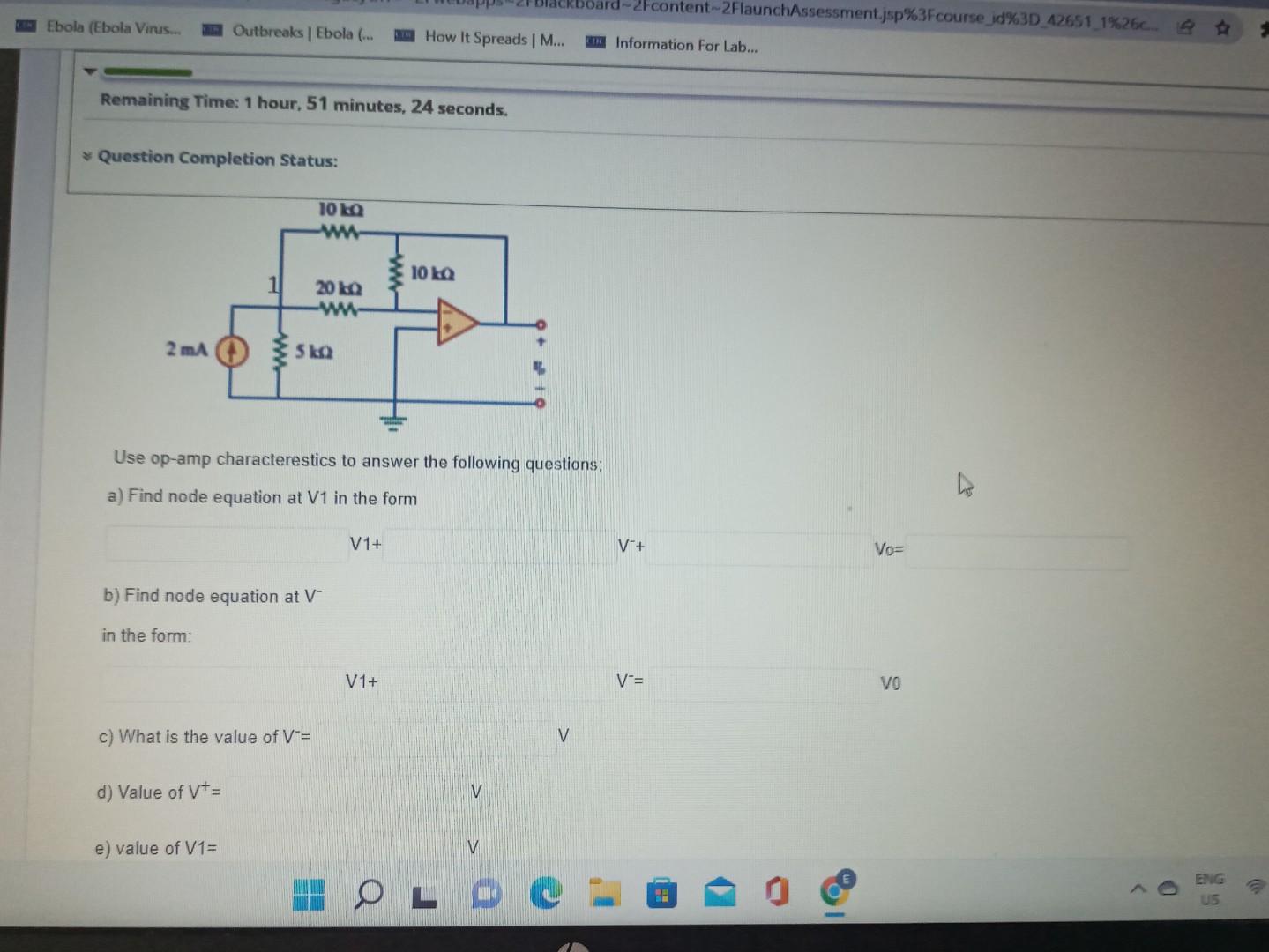 Solved Question Completion Status: Use op-amp | Chegg.com