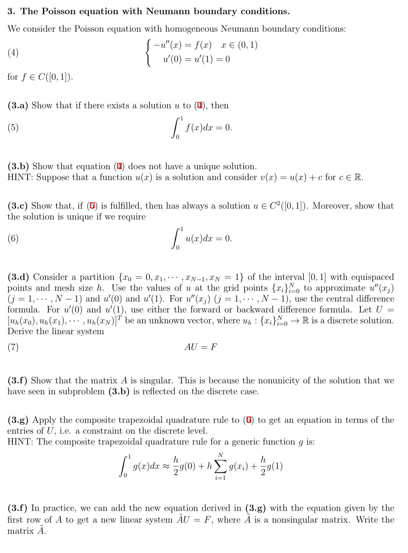 Solved The Poisson Equation With Neumann Boundary