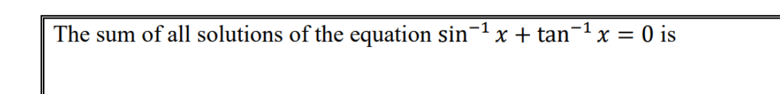 Solved The sum of all solutions of the equation | Chegg.com
