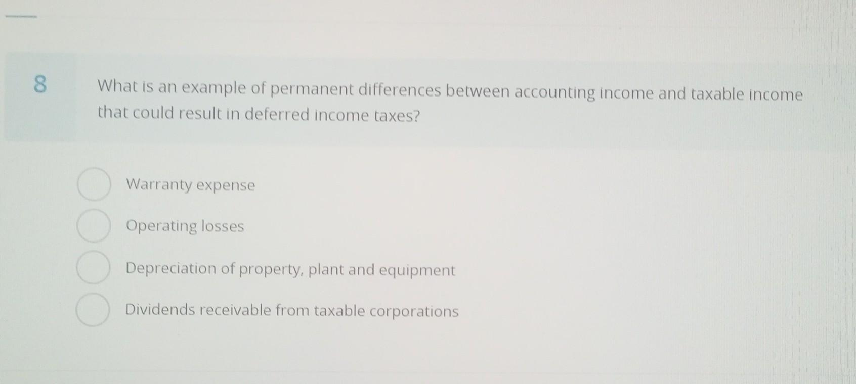 Solved What is an example of permanent differences between | Chegg.com