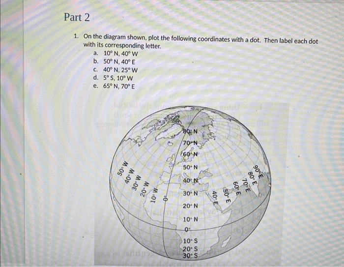 Solved 1. Using Google Earth, determine the latitude and | Chegg.com