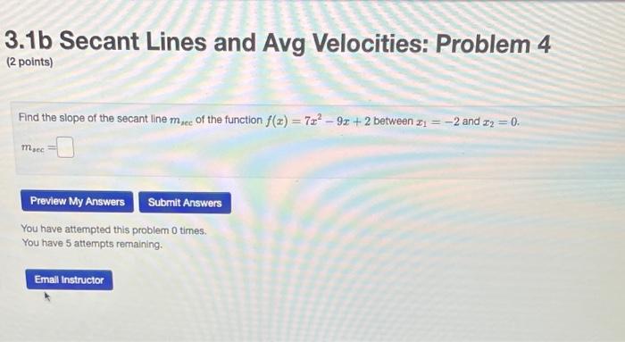 Solved 3.1 Defining the Derivative: Problem 9 (3 points) | Chegg.com