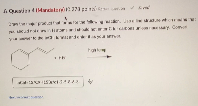 Solved Question 4 (Mandatory) ( 0.278 ﻿points) ﻿Retake | Chegg.com