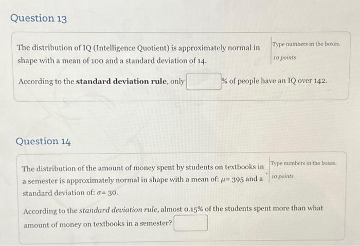 Solved The distribution of IQ (Intelligence Quotient) is | Chegg.com