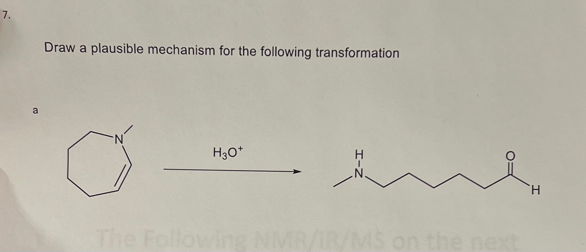 Solved Draw a plausible mechanism for the following | Chegg.com