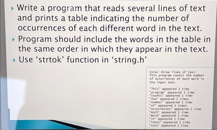 Solved Write A Program That Reads Several Lines Of Text 